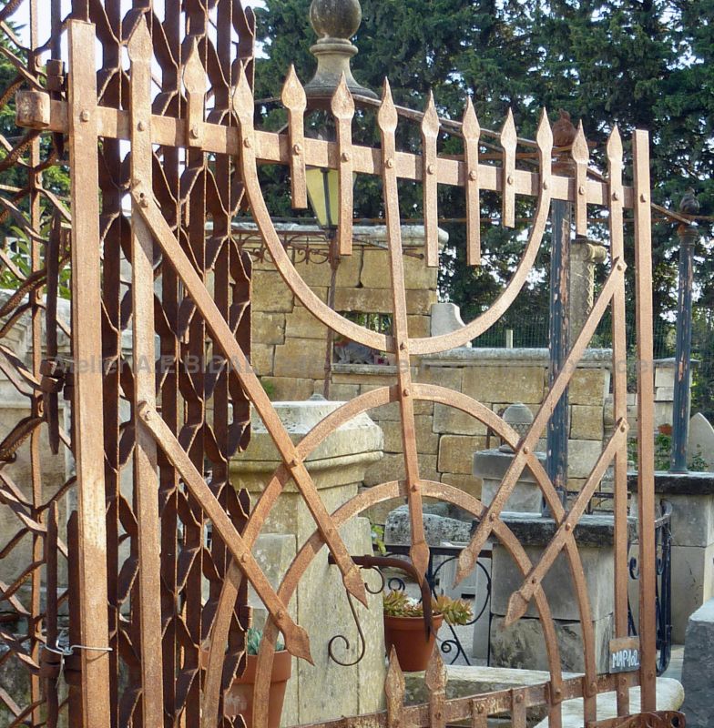 Open Wrought Iron Gates