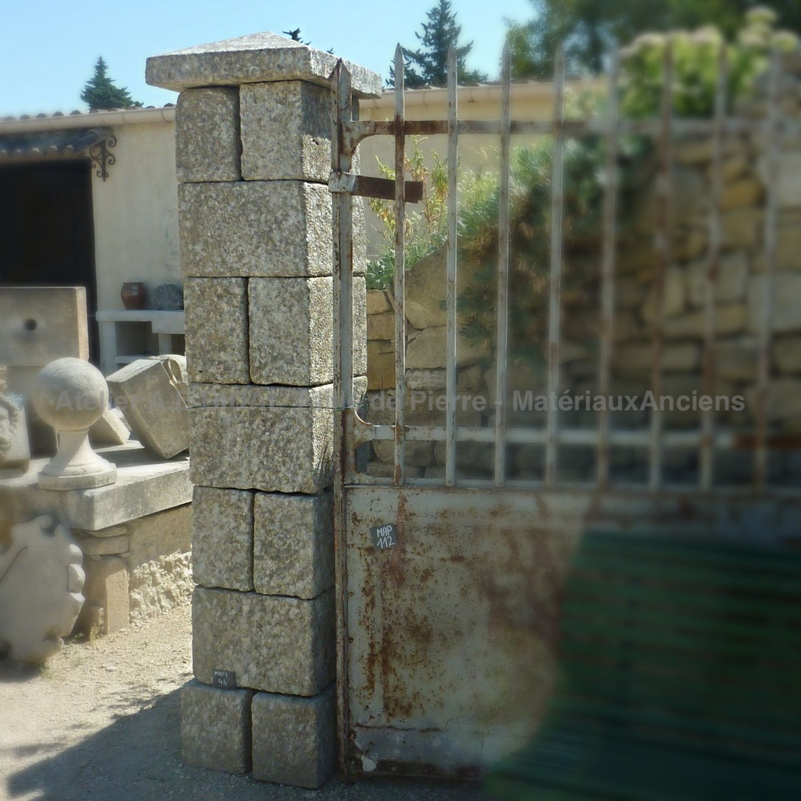 Ancient pillar | Old-style gateposts | Beautiful pillars in aged stone