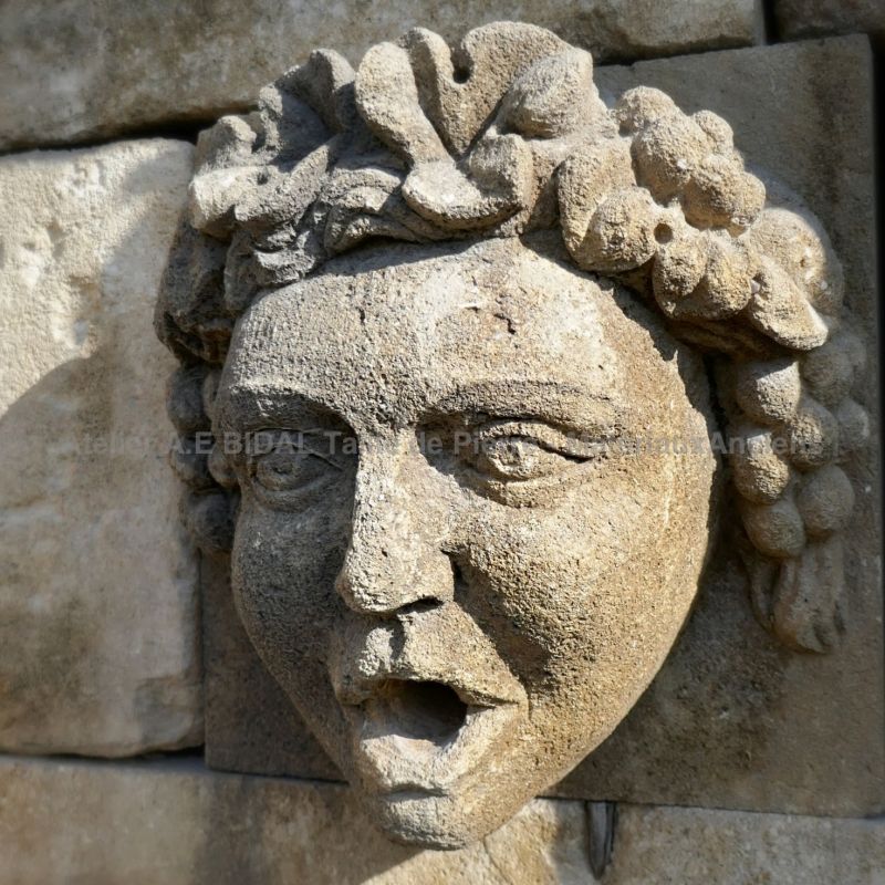 Large fountain with lots of personality - beautiful wall fountain.