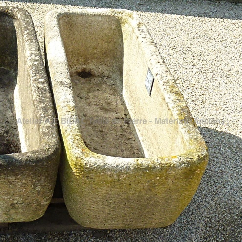 Lovely small antique stone trough with patina