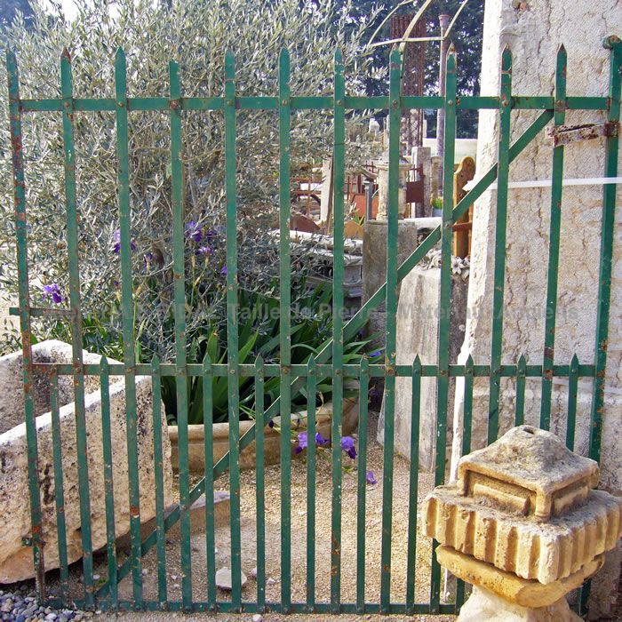 Antique open-worked wrought iron gates