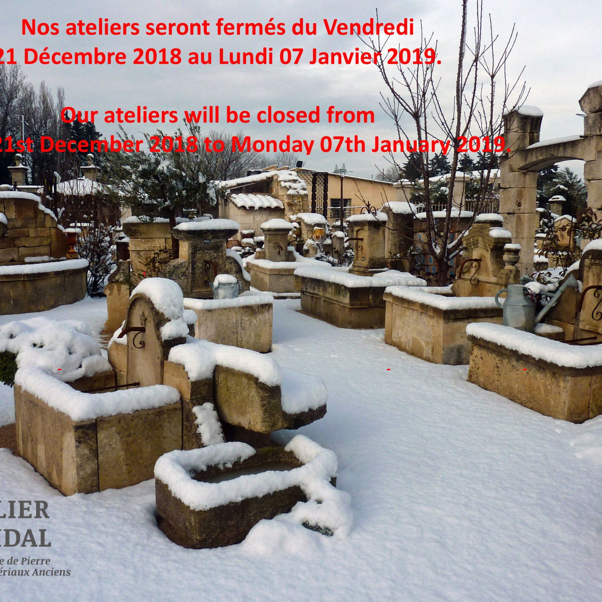 Les Matériaux Anciens Alain Bidal ferment leurs portes en Août 2020.