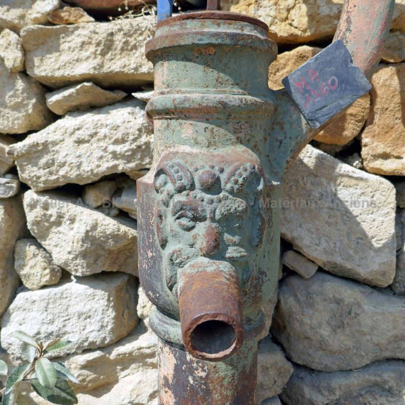 Old hand pump in a beautiful old cast iron water pump