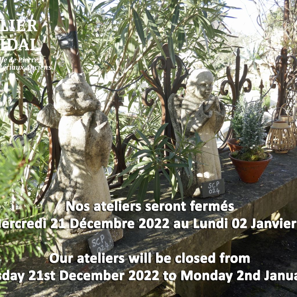 Les Matériaux Anciens Alain Bidal ferment leurs portes en Août 2020.